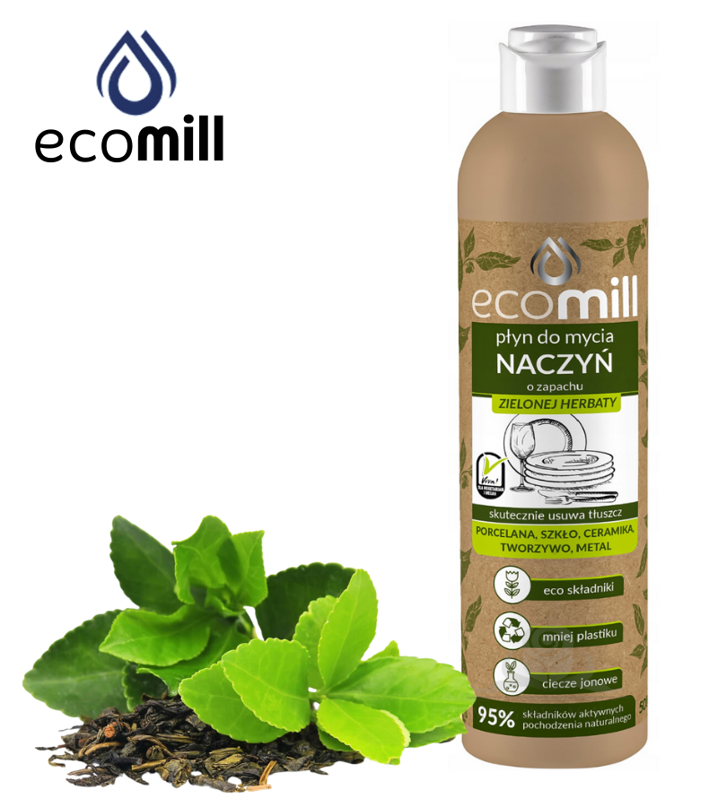 Dishwashing liquid, GREEN TEA - 500ml - ECO mill - Margaret Mayar