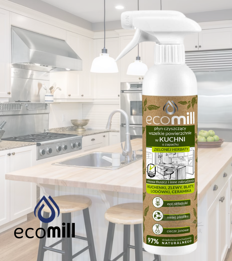 Kitchen cleaning liquid, GREEN TEA - 500ml - ECO mill - Margaret Mayar